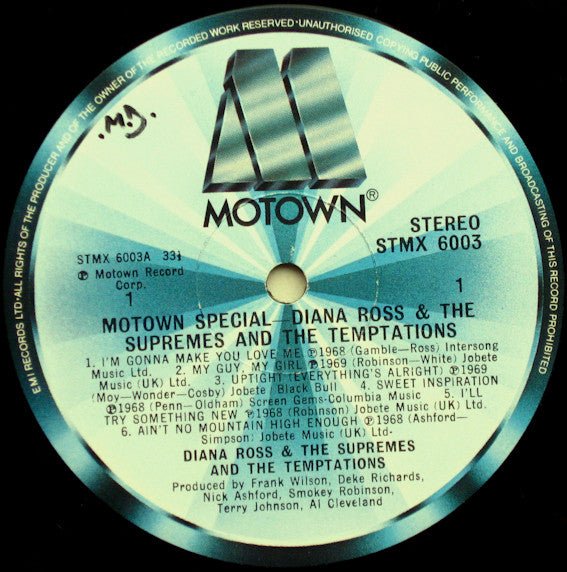 Diana Ross & The Supremes And The Temptations - Motown Special Diana ...