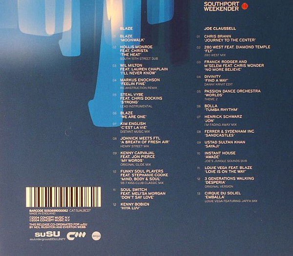 Blaze / Joe Claussell - Southport Weekender Volume2 (CD) (CD) Vinyl