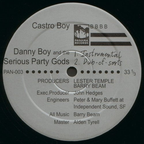 Danny Boy And The Serious Party Gods - Castro Boy Vinyl
