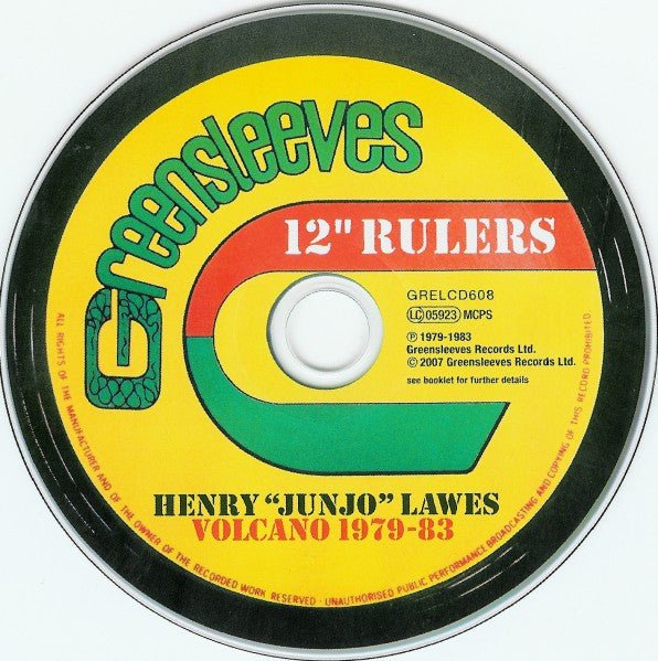 Henry "Junjo" Lawes - Greensleeves 12" Rulers - Volcano 1979-83 (CD) Vinyl