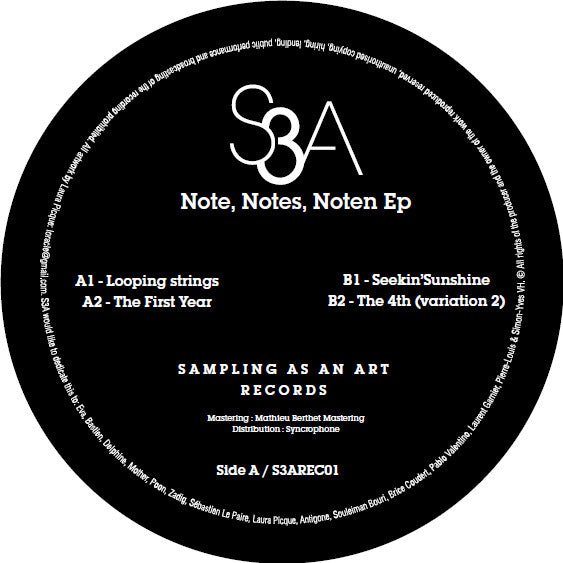 S3A - Note, Notes, Noten Ep Vinyl