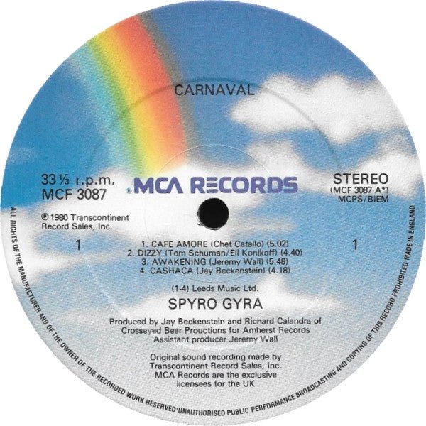 Spyro Gyra - Carnaval Vinyl