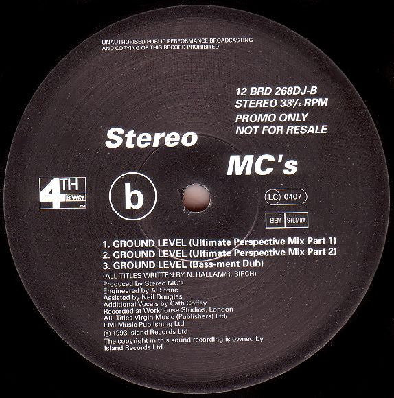 Stereo MC's - Ground Level / Everything Vinyl