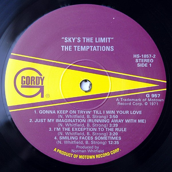 The Temptations - Sky's The Limit Vinyl