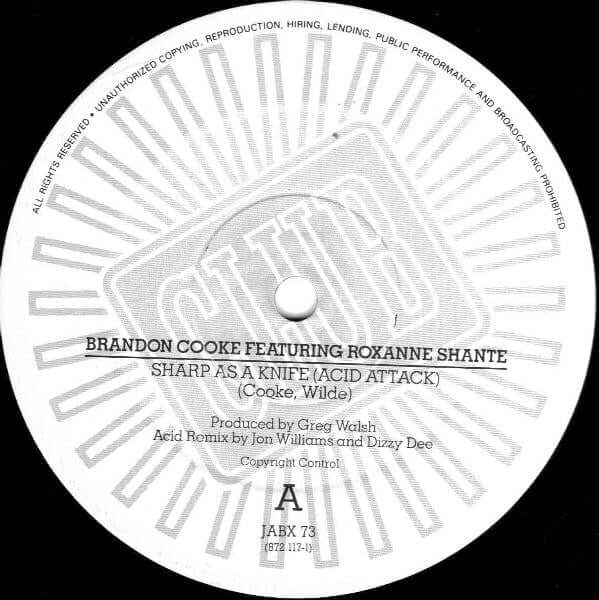 Brandon Cooke Featuring Roxanne Shanté - Sharp As A Knife (Acid Attack) at ColdCuts // HotWax